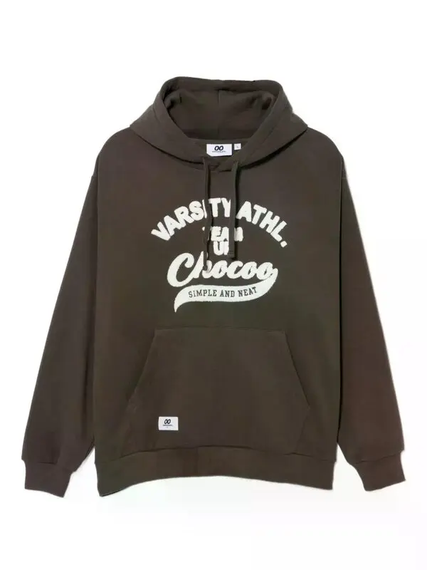CHOCOOLATE Logo-appliqué Hoodie - Brown