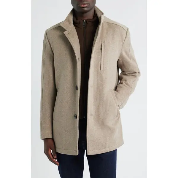 Johnston & Murphy Upton Luxe 175th Anniversary Wool-blend Car Coat