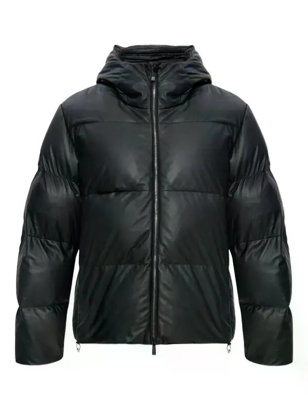 Moncler Padded Hooded Jacket - Black
