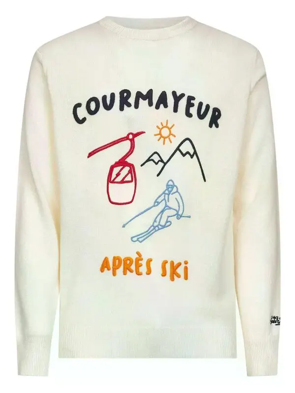 MC2 SAINT BARTH Embroidery Wool Sweater