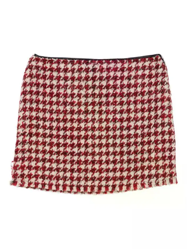 Liu Jo Houndstooth Straight Skirt