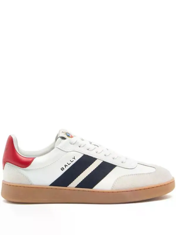 Bally Retro Crest Leather Sneakers
