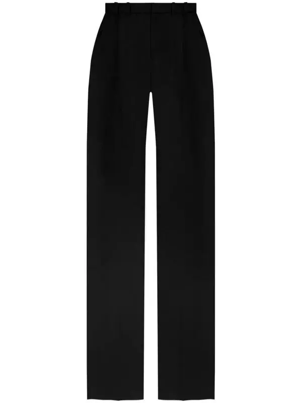 Saint Laurent Grain De Poudre Wool Trousers