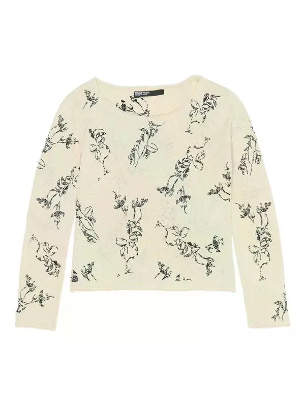 Bimba Y Lola Printed Long Sleeve Sweater