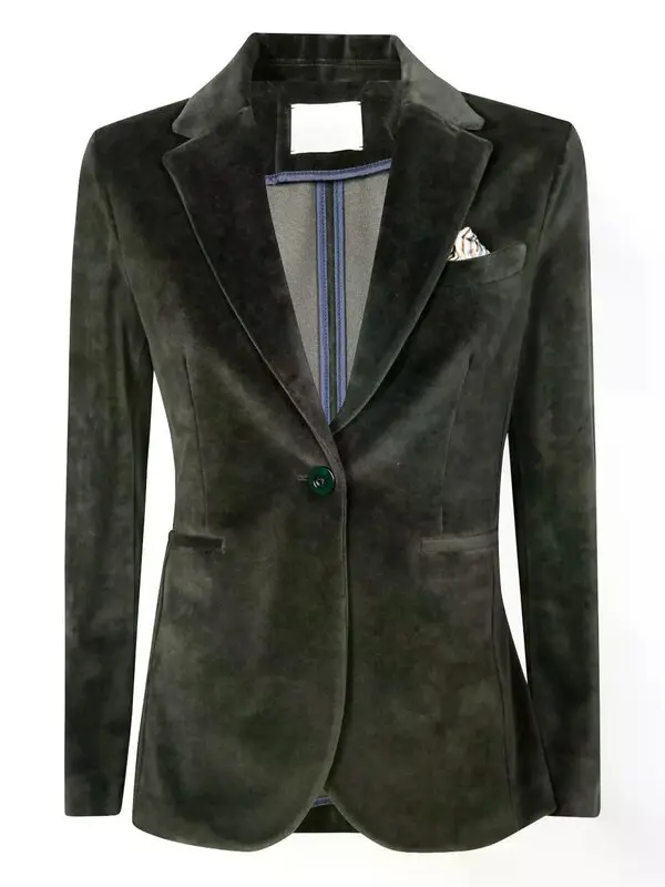 CIRCOLO 1901 Single-breasted Velvet Blazer