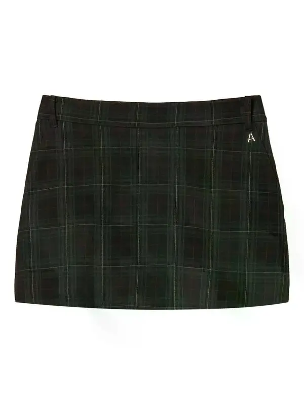TWINSET Plaid Panelled Skirt