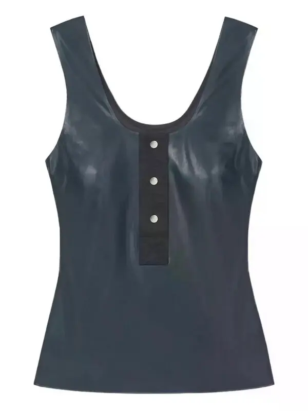 Nanushka Anesa Button-placket Tank Top