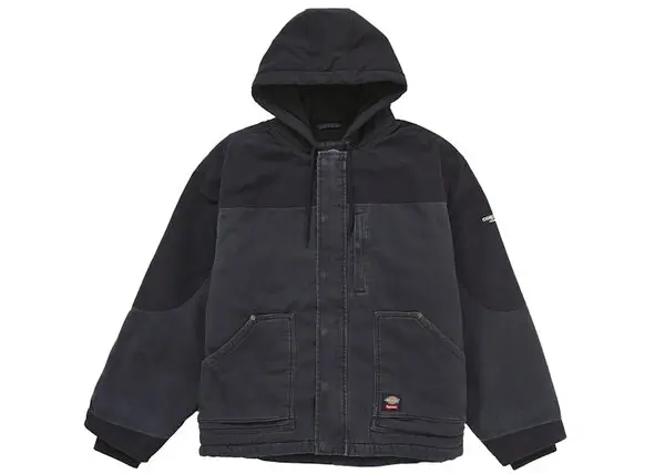 Supreme Dickies Cordura Hooded Work Jacket - Black Denim