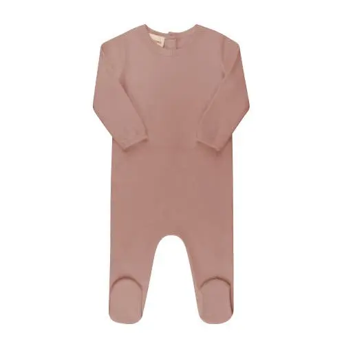 ELY'S & CO. Cable Pointelle Footie - Mauve