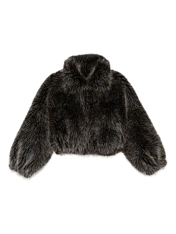 VALENTINI 1972 Faux Fur Crop Jacket