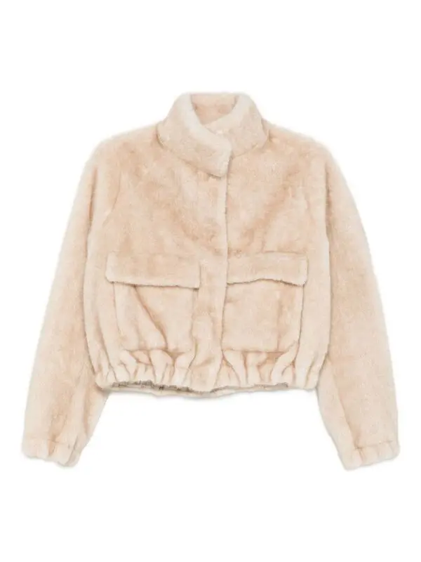 VALENTINI 1972 Faux Fur Coat - Beige