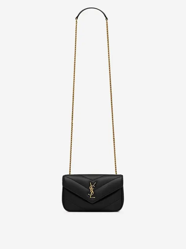 Saint Laurent Loulou Mini Bag - Black