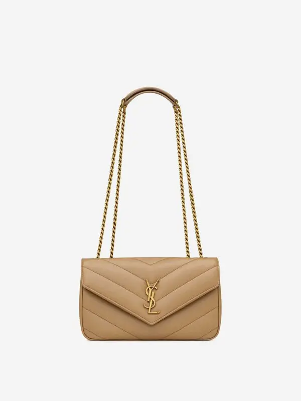Saint Laurent Loulou Medium Shoulder Bag - Brown