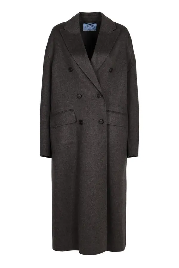 Prada Wool And Cashmere Double-breasted Coat