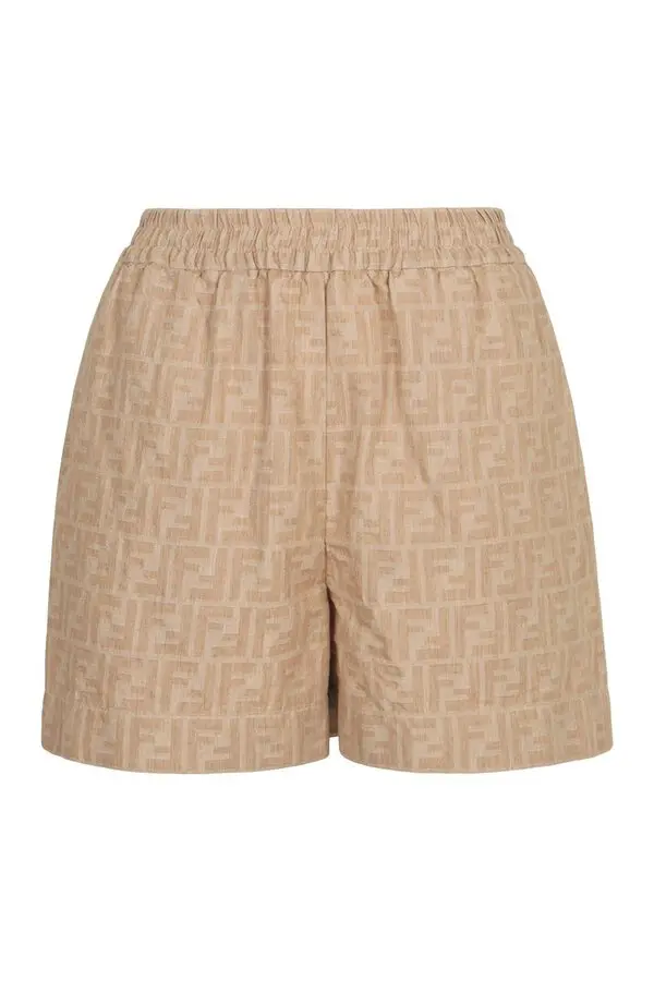 Fendi Cotton Linen Shorts