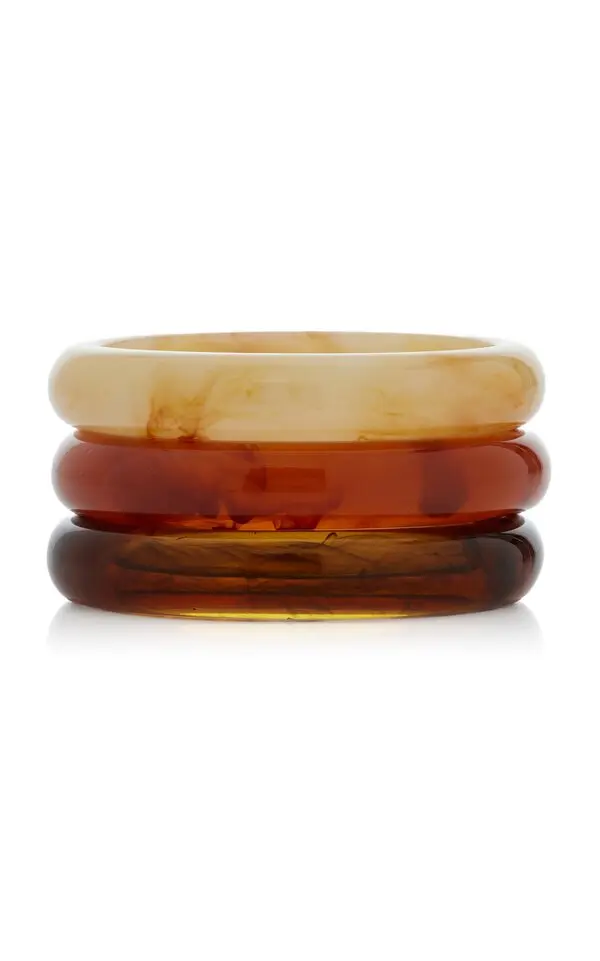 BEN-AMUN Set-of-three Resin Bangles