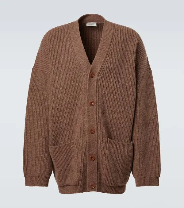 LEMAIRE Oversized Ribbed-knit Wool Cardigan