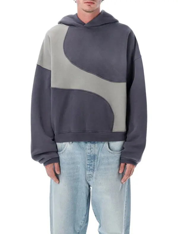 ERL Swirl Cotton Hoodie - Grey