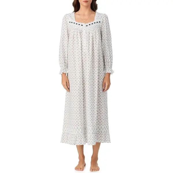 Eileen West Vintage Print Ballet Nightgown