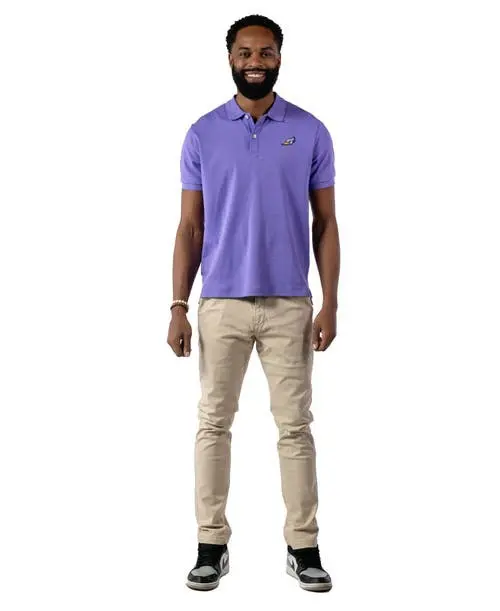 WOODPECKER Pima Cotton Polo Shirt - Violet