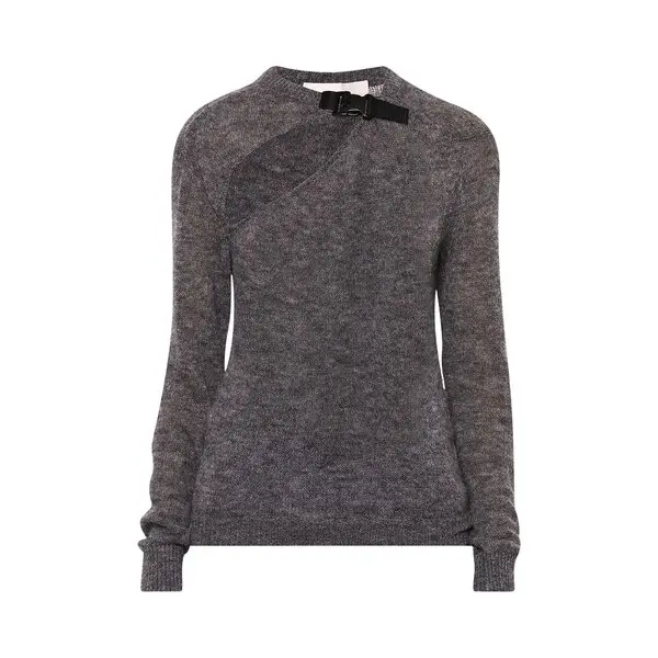 Coperni Buckle Cut-out Sweater - Grey