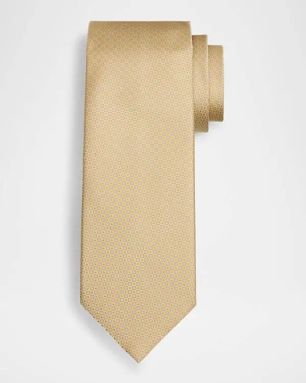 Stefano Ricci Micro-medallion Silk Tie - Red