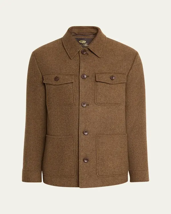 Loro Piana Devis Caban Wish Wool And Cashmere Jacket