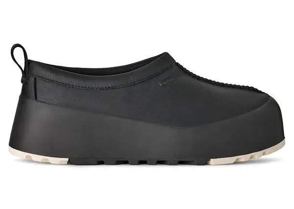 UGG Tasman Streetscape Leather Slipper - Black/jasmine