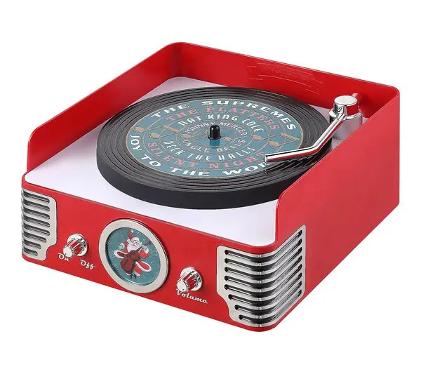 MR. CHRISTMAS 9in Retro Record Player