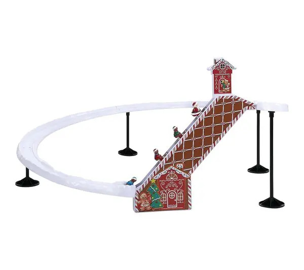 MR. CHRISTMAS 47in Animated & Musical Gingerbr Ead Ski Slope