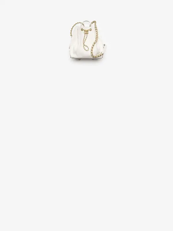 Chanel 25 Medium Backpack - White