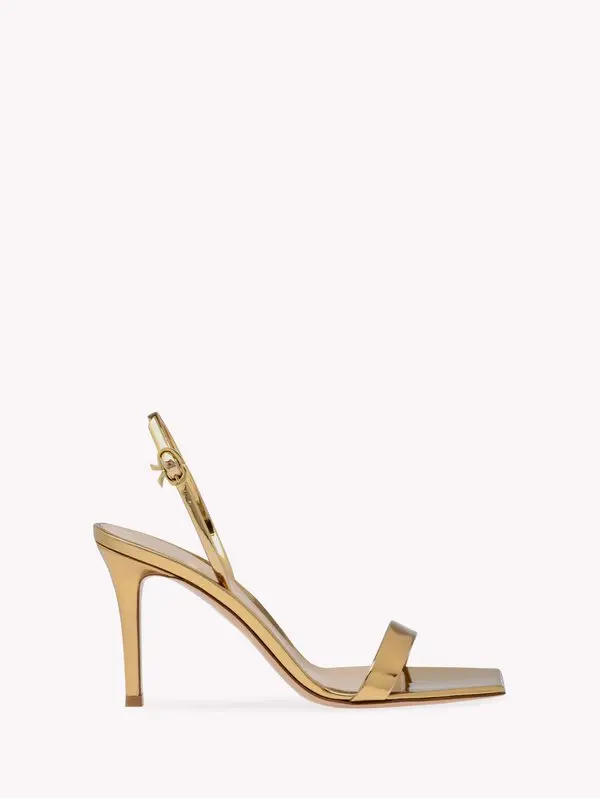GIANVITO ROSSI Ribbon Stiletto 85 - Gold - Shiny Calf