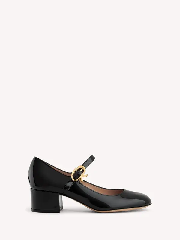 GIANVITO ROSSI Mary Ribbon 45