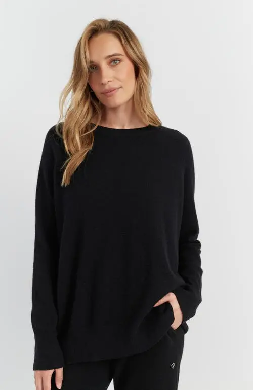 Chinti & Parker Pure Cashmere Slouchy Sweater - Black
