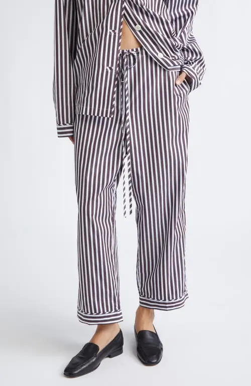 NACKIYE Life Is A Beach Stripe Crop Pajama Pants