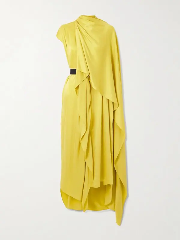 ROKSANDA Layered Asymmetric Silk-satin Gown