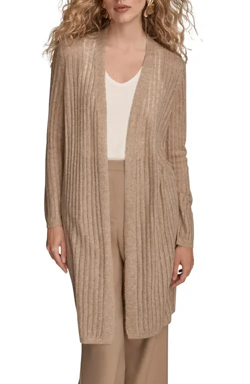 Donna Karan New York Pointelle Longline Cardigan