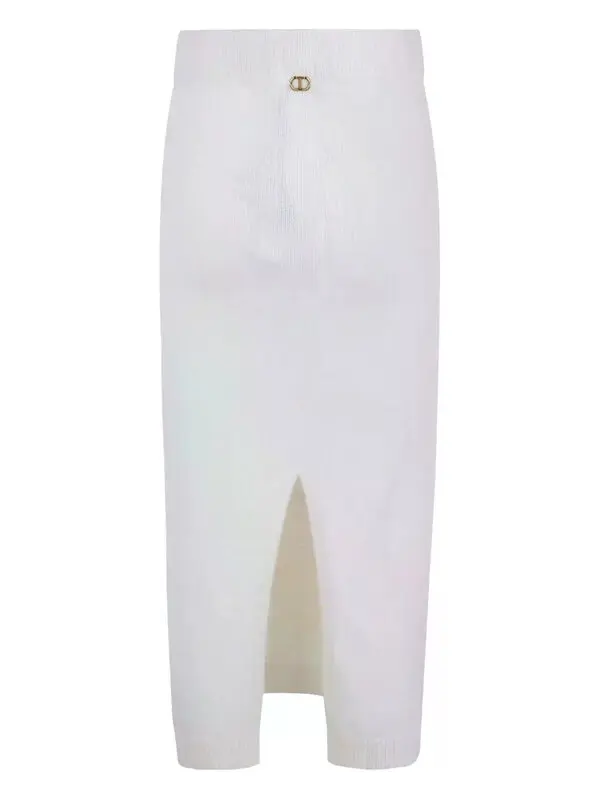 TWINSET Ribbed Knit Skirt
