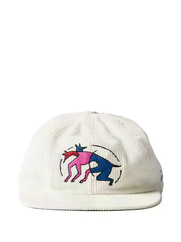 PARRA The Zoomies Corduroy Cap - White