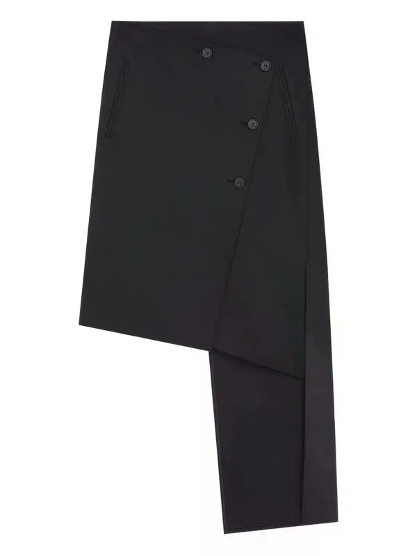 COURREGES Oblique Panelled Midi Skirt