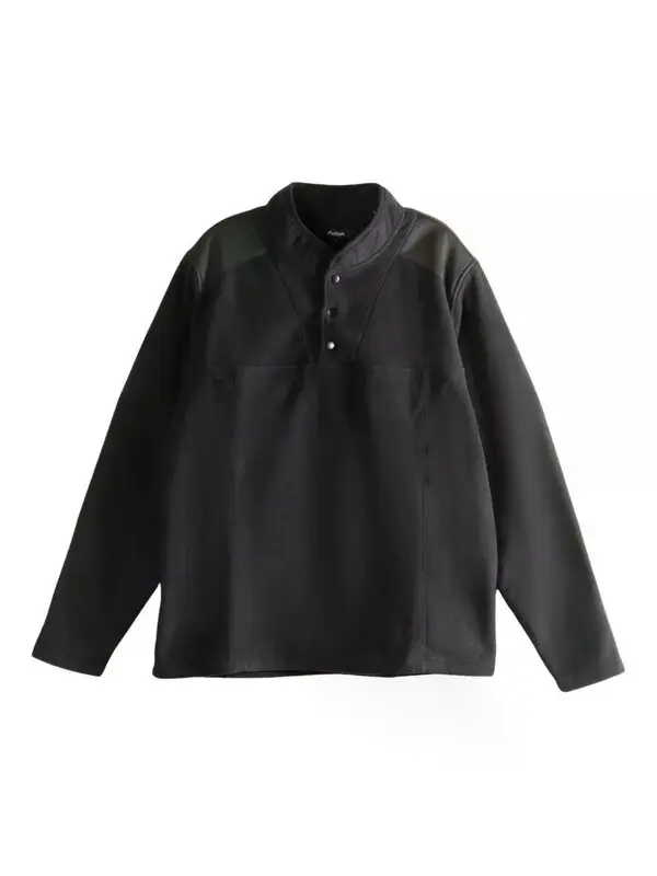MALBON Band-collar Polo Shirt - Black