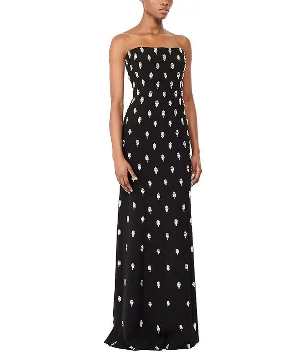 Jenny Packham Snowdrop Embellished Strapless Maxi Gown