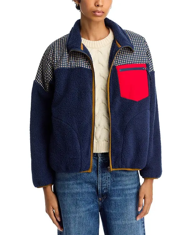 The Great. Printed Fleece Jacket
