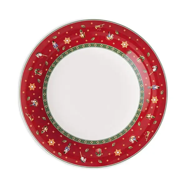 VILLEROY & BOCH Toy's Delight Red Round Dinner Plate