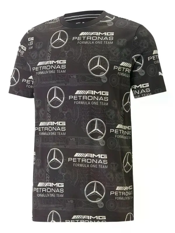 PUMA Mapf1 Mercedes Aop All-over-print T-shirt - Black