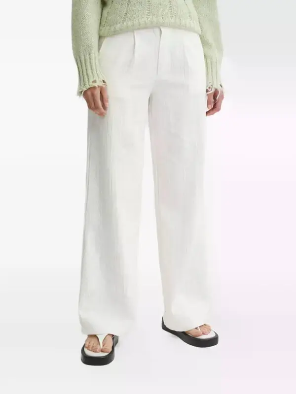 RÉSUMÉ Pleated Textured Trousers