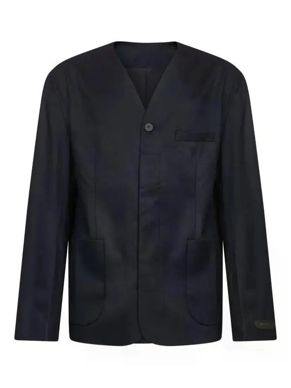 Jacquemus Collarless Patch-pocket Jacket