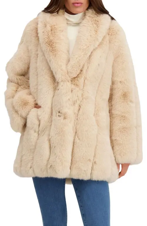 LYLA GRANT Faux Fur Stroller Coat