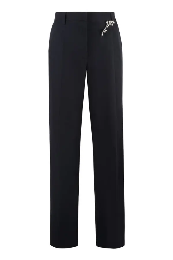 Prada Wool Gabardine Trousers