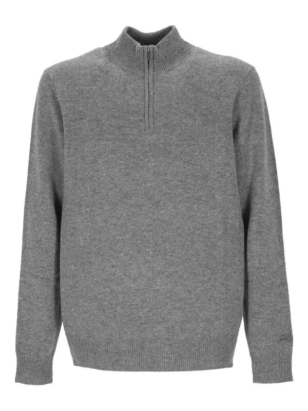 MC2 SAINT BARTH High-neck Zip-up Sweater - Grey